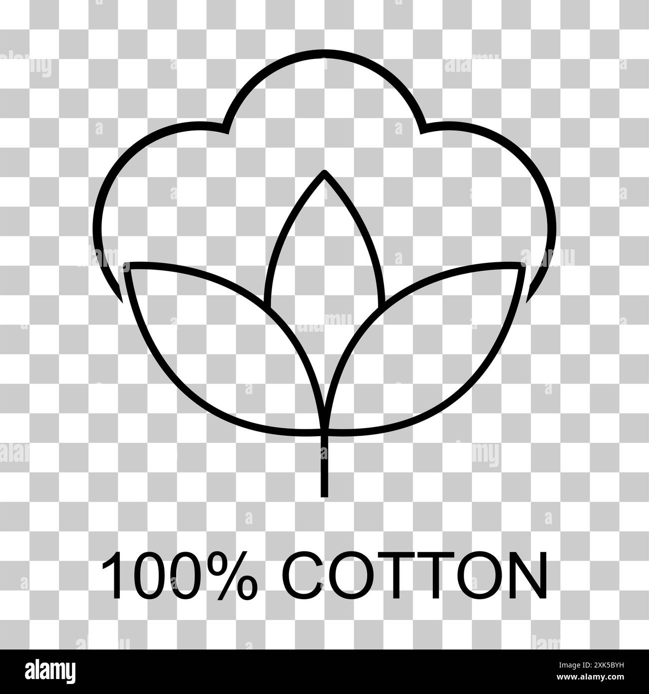 Cotton organic icon, clothing symbol natural symbol, web graphic vector ...