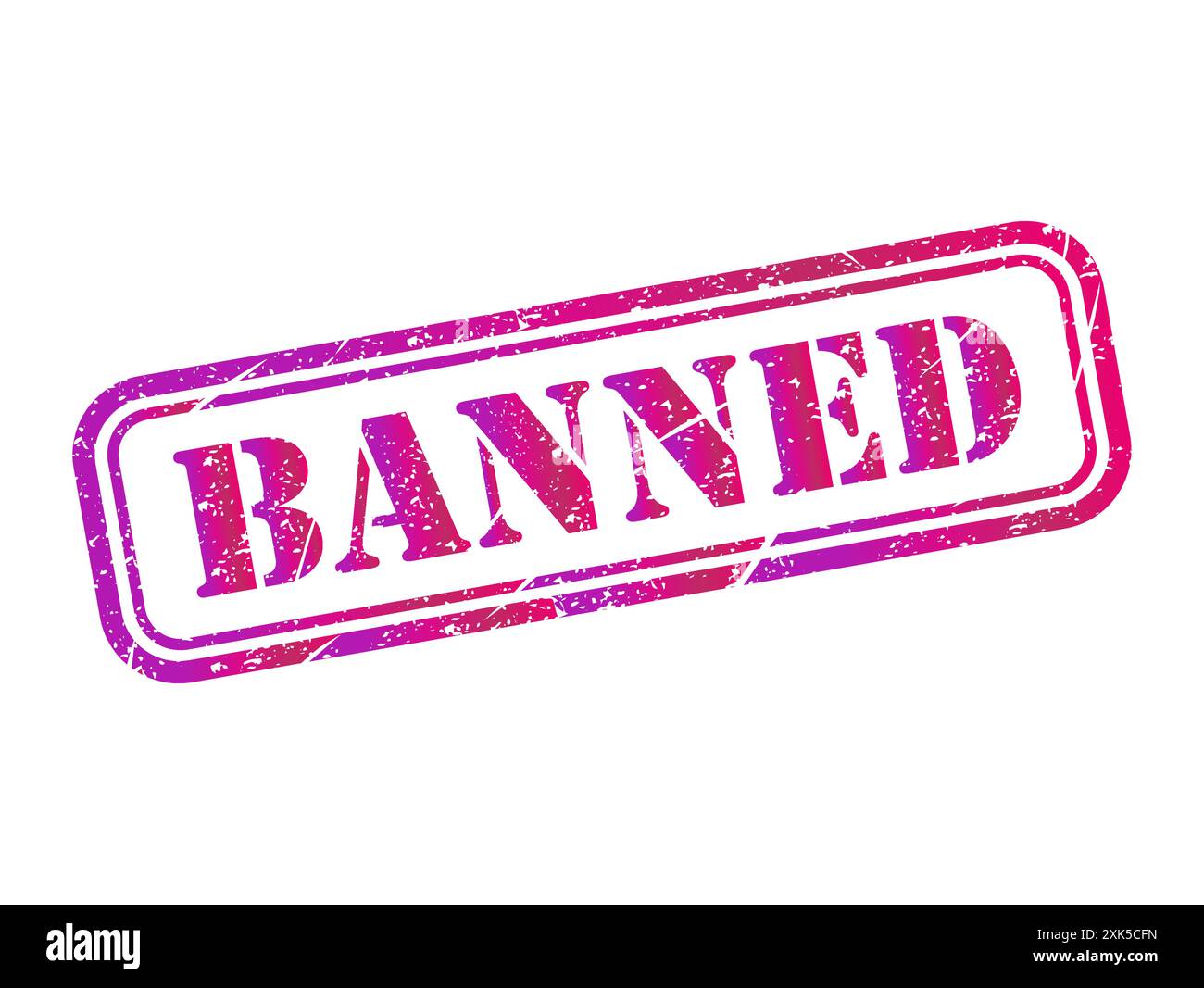 Banned stamp symbol, label sticker sign button, text banner vector ...