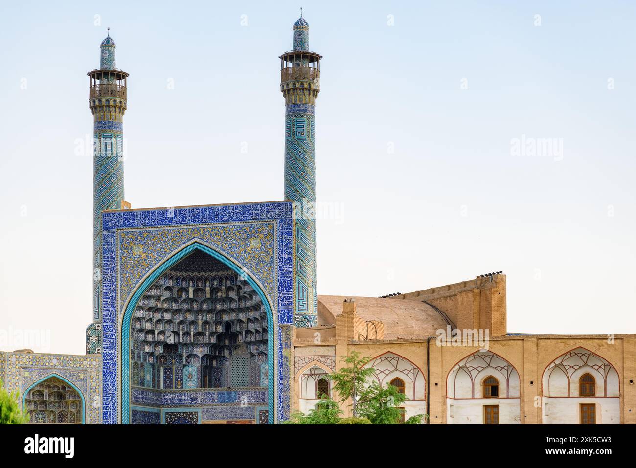 Entrance iwan of the Shah Mosque (Imam Mosque) from Naqsh-e Jahan ...