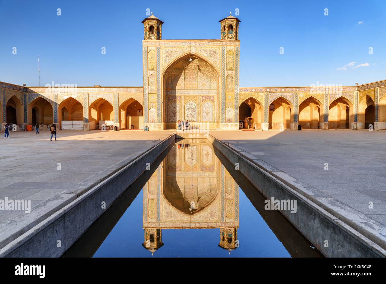 Awesome view of northern iwan reflected in water reservoir in the ...