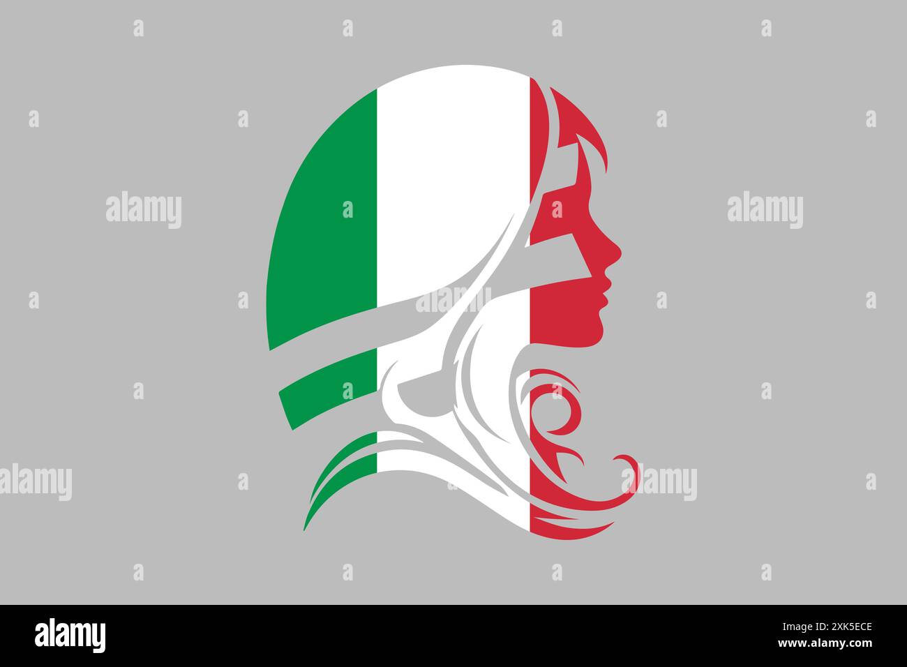 Italy flag and girl’s shape Stock Vector Image & Art - Alamy