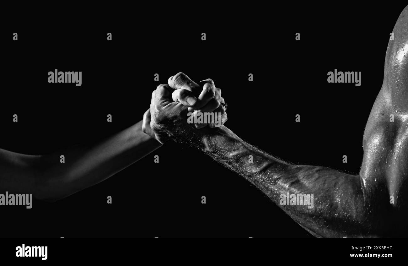 Helping hand. Holding hand, close up. Giving a helping hand. Rescue ...