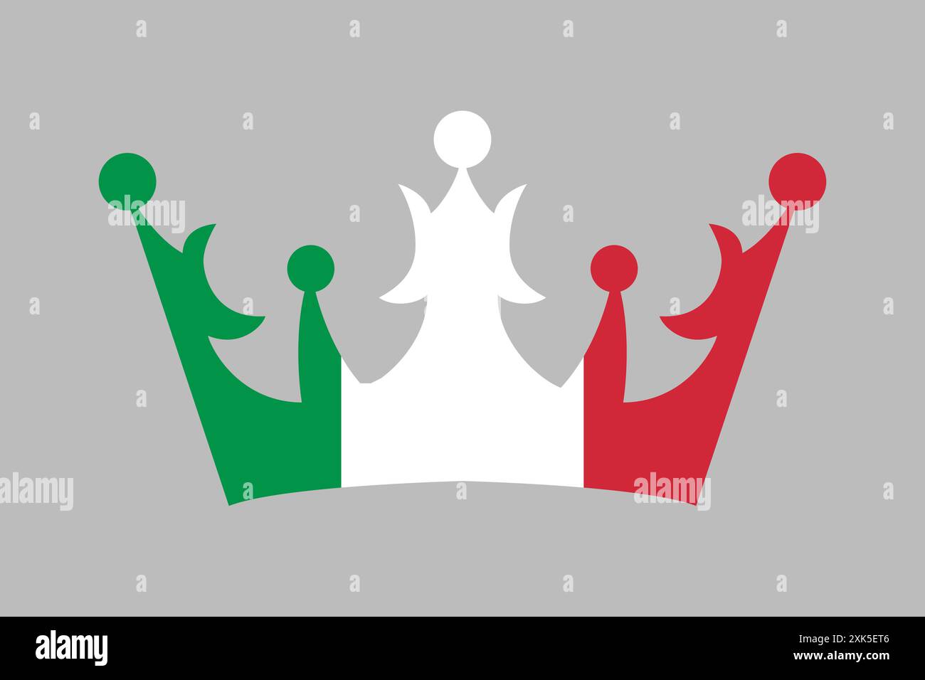 Italy crown shape with flag Stock Vector Image & Art - Alamy