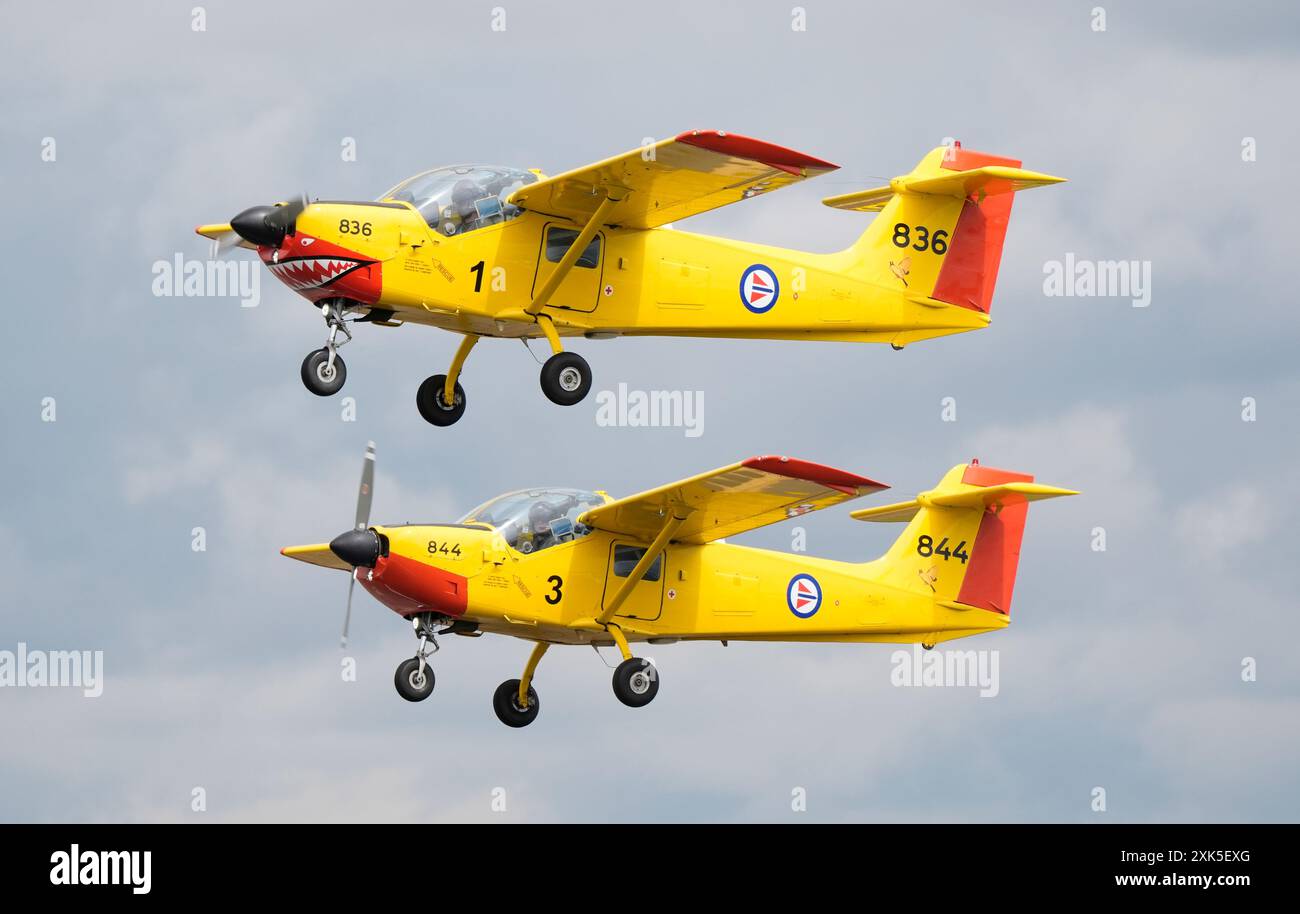 The Yellow Sparrows display team perform during the Royal International ...