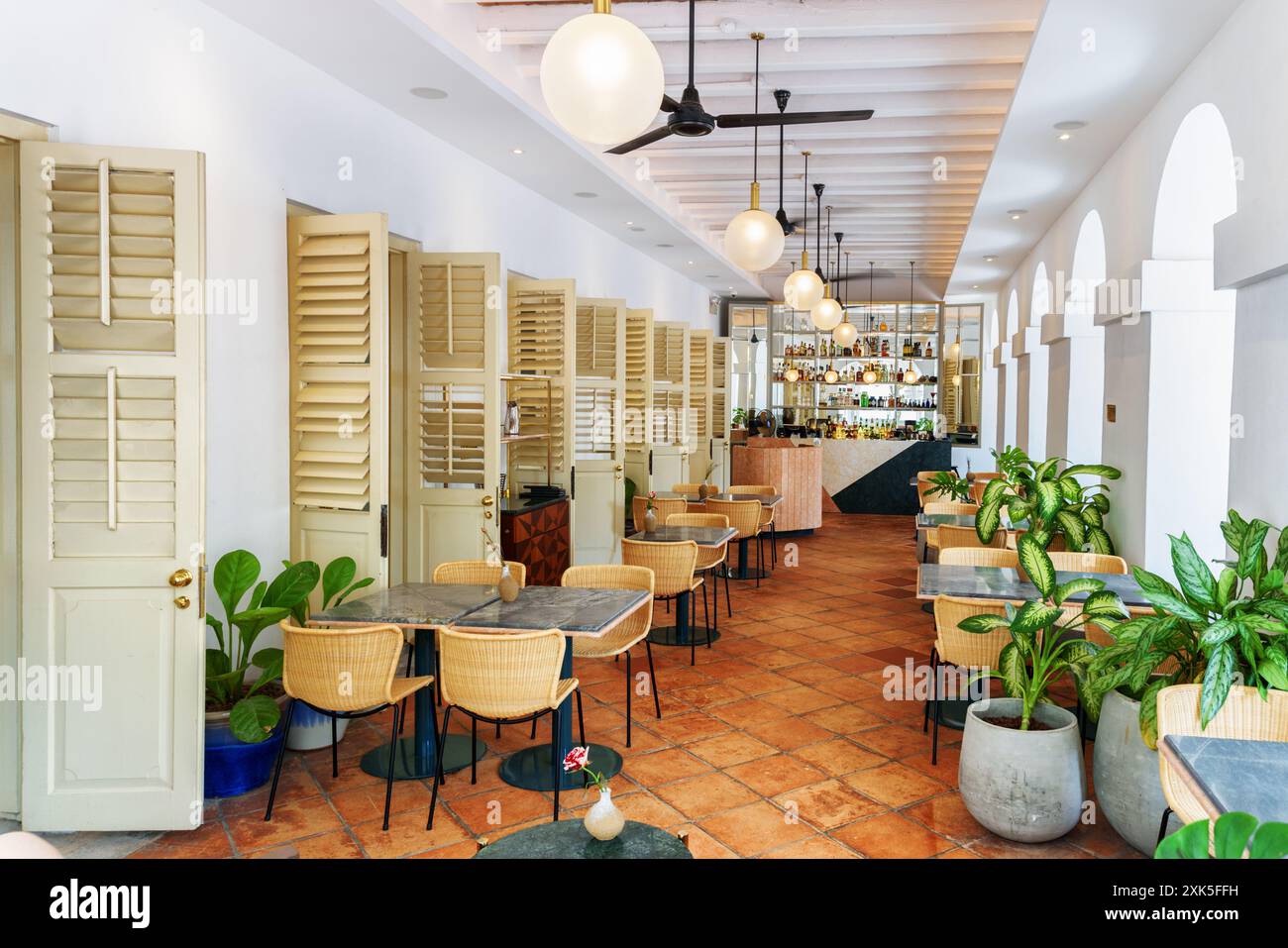 Cozy cafe at historic building complex the CHIJMES Hall Stock Photo - Alamy