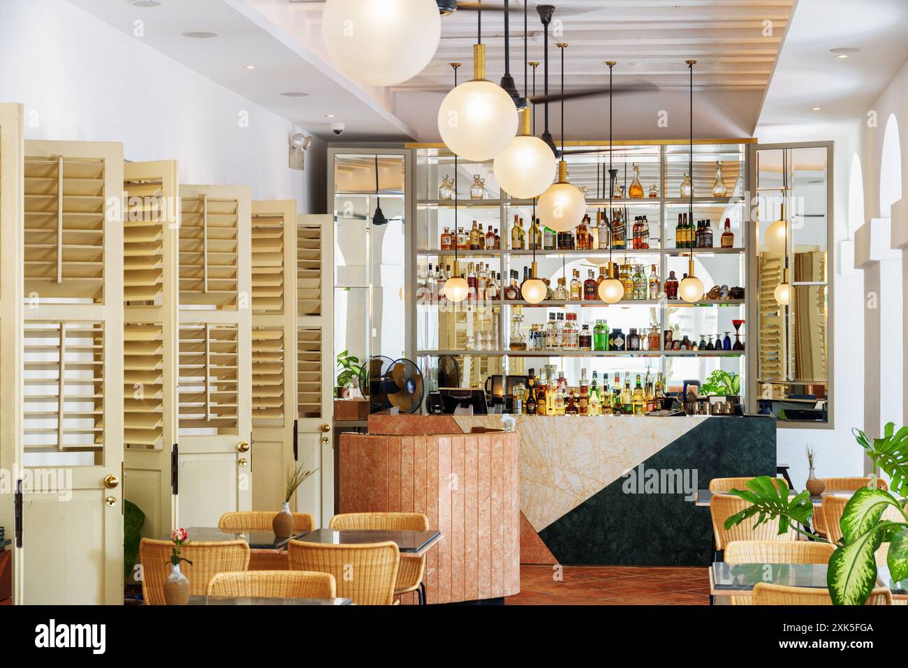 Cozy bar at historic building complex the CHIJMES Hall Stock Photo - Alamy