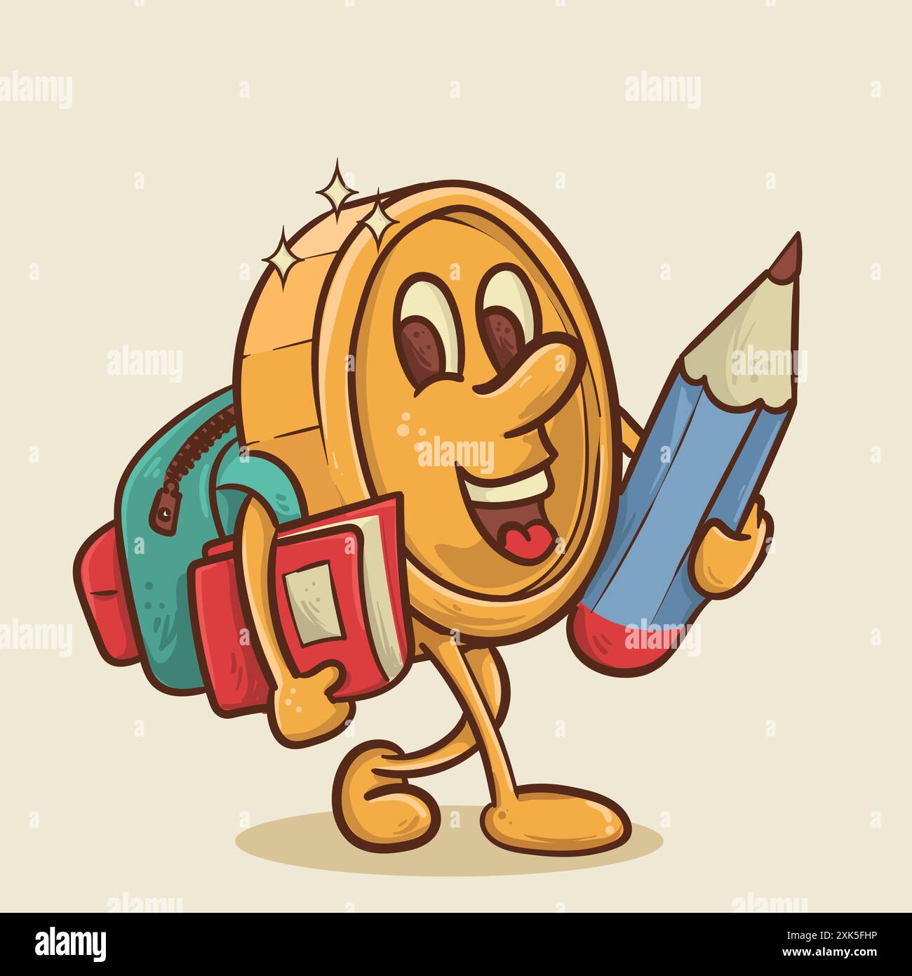 Mascot design style school Stock Vector Images - Alamy