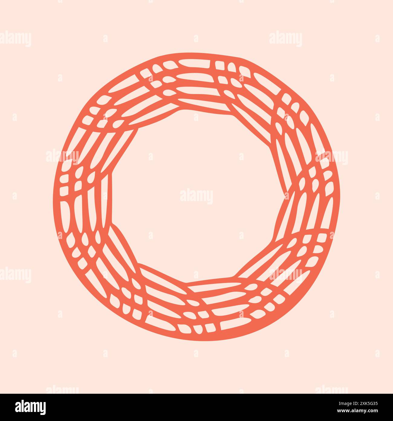 Peach fuzz botanical texture vector motif with color of the year two ...