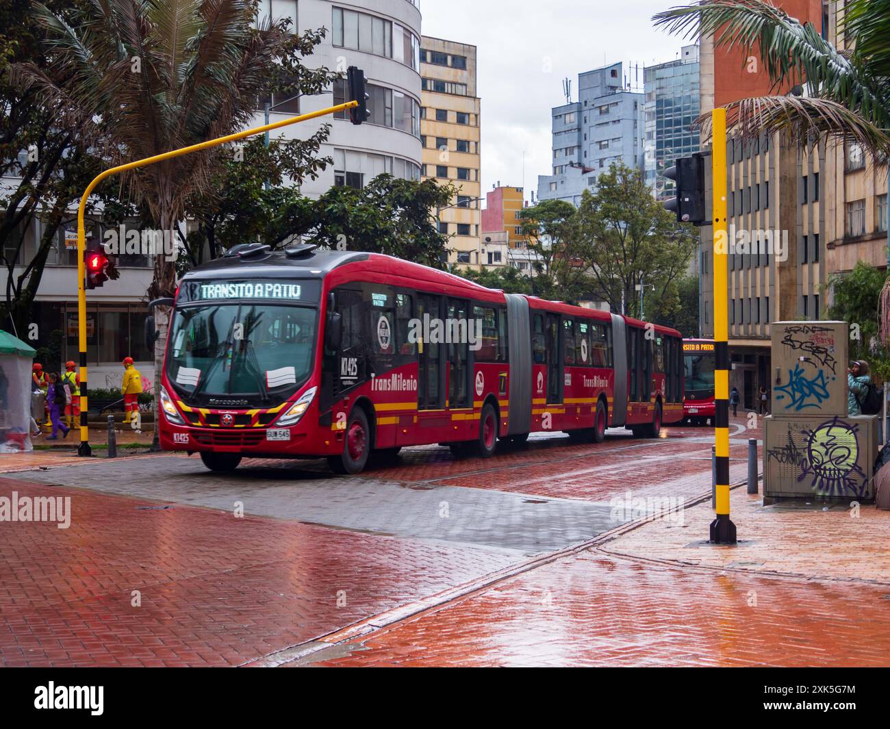Bogota, Colombia - Dec, 2022: Street of Bogota with very long, rapid ...