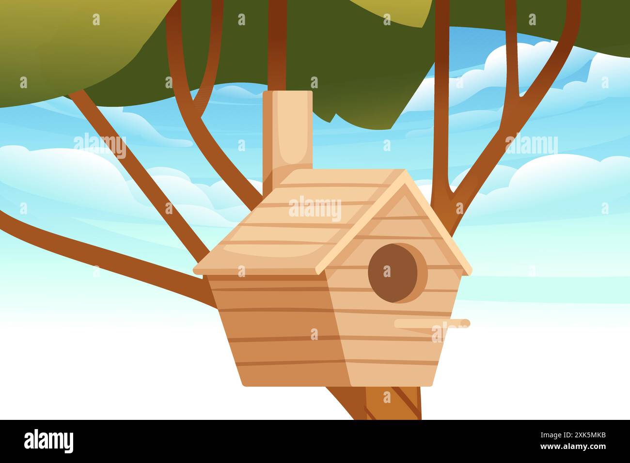 Rustic nesting shelter Stock Vector Images - Alamy