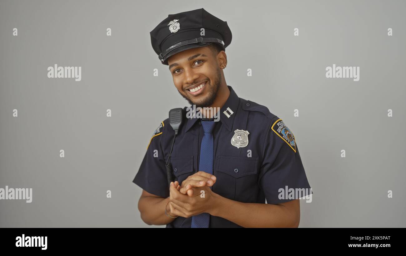 Police officer smiles hi-res stock photography and images - Alamy