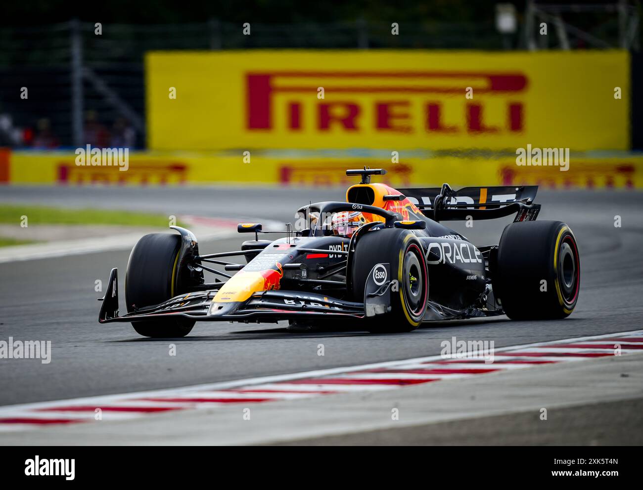 BUDAPEST - Max Verstappen (Red Bull Racing) during the Hungarian Grand ...