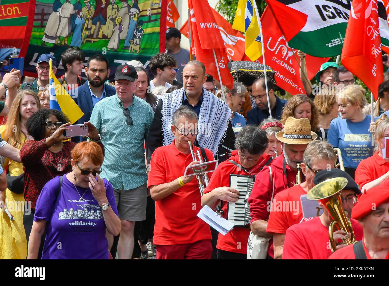 Tolpuddle, Dorset, UK. 21st July 2024. Palestinian Ambassador to the UK ...