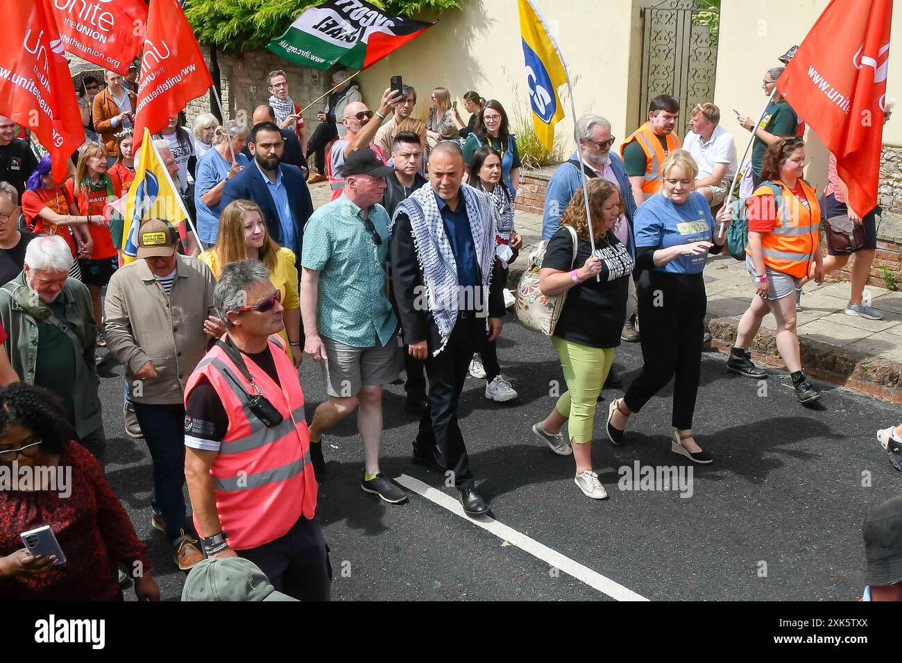 Tolpuddle, Dorset, UK. 21st July 2024. Palestinian Ambassador to the UK ...
