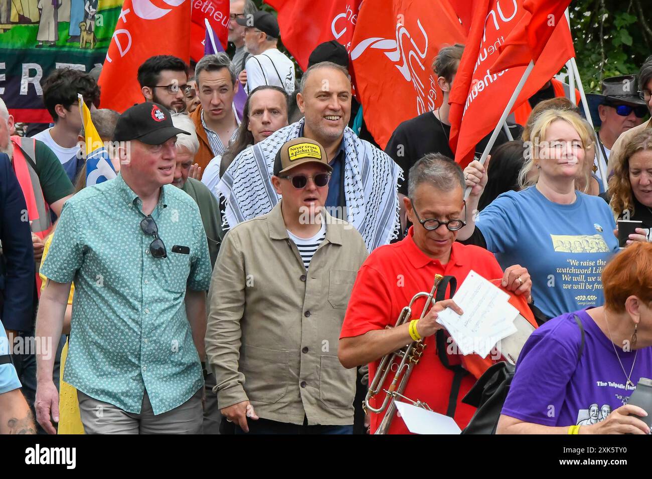 Tolpuddle, Dorset, UK. 21st July 2024. Palestinian Ambassador to the UK ...