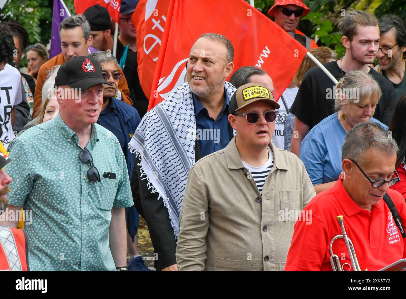 Tolpuddle, Dorset, UK. 21st July 2024. Palestinian Ambassador to the UK ...