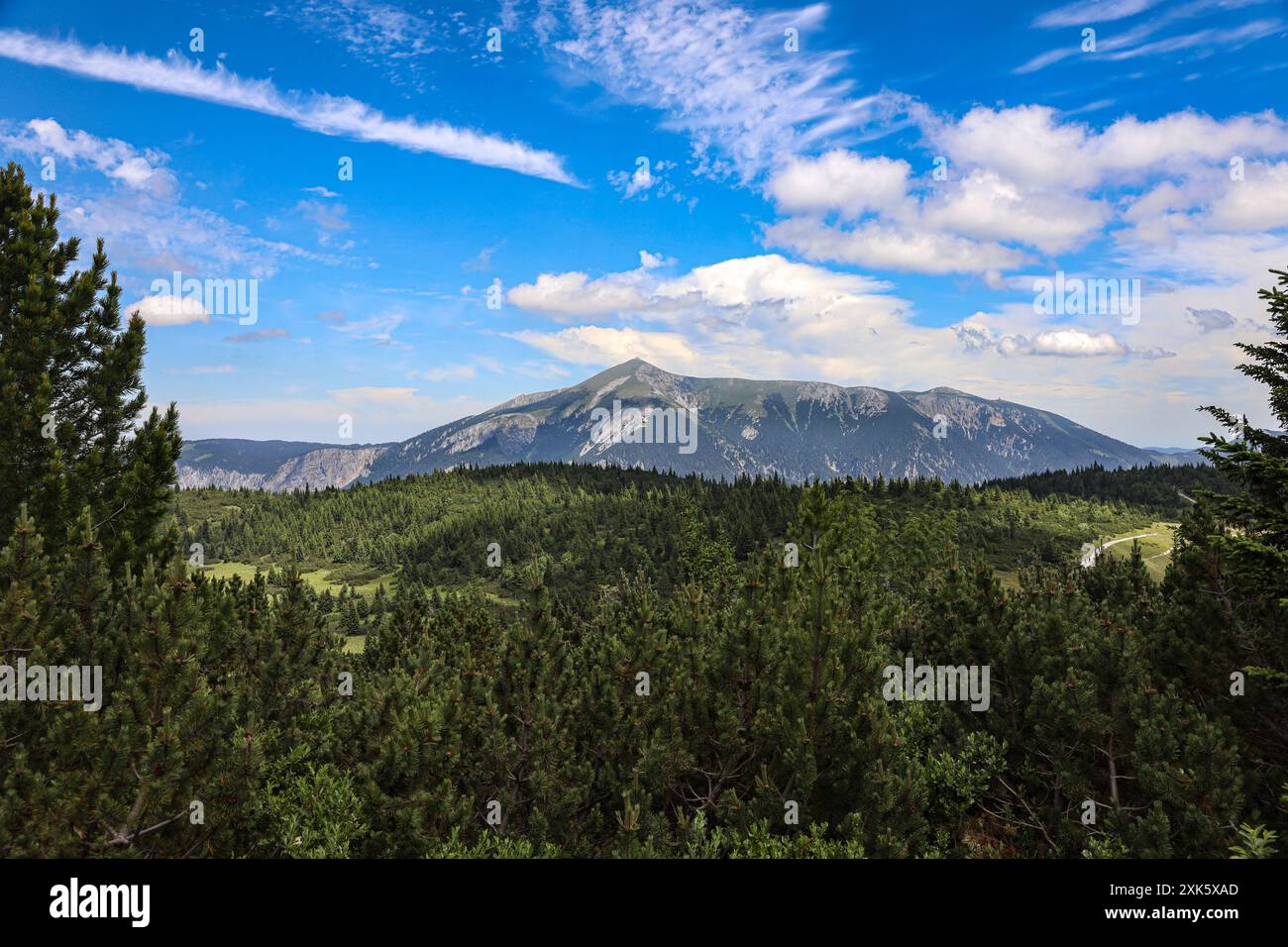 View to mountain schneeberg in vienna alps hi-res stock photography and ...