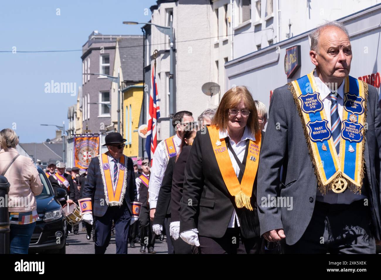 Portrush, Northern Ireland - June 1st, 2024: Orange Order Co. Antrim ...