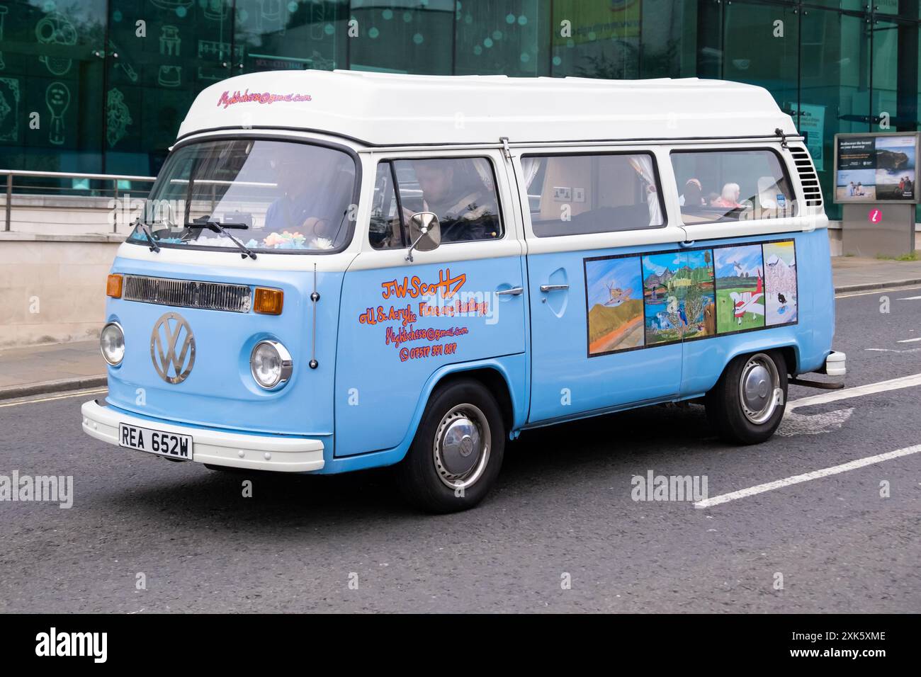 Ballymena, Northern Ireland - July 19th, 2024: blue and white original ...