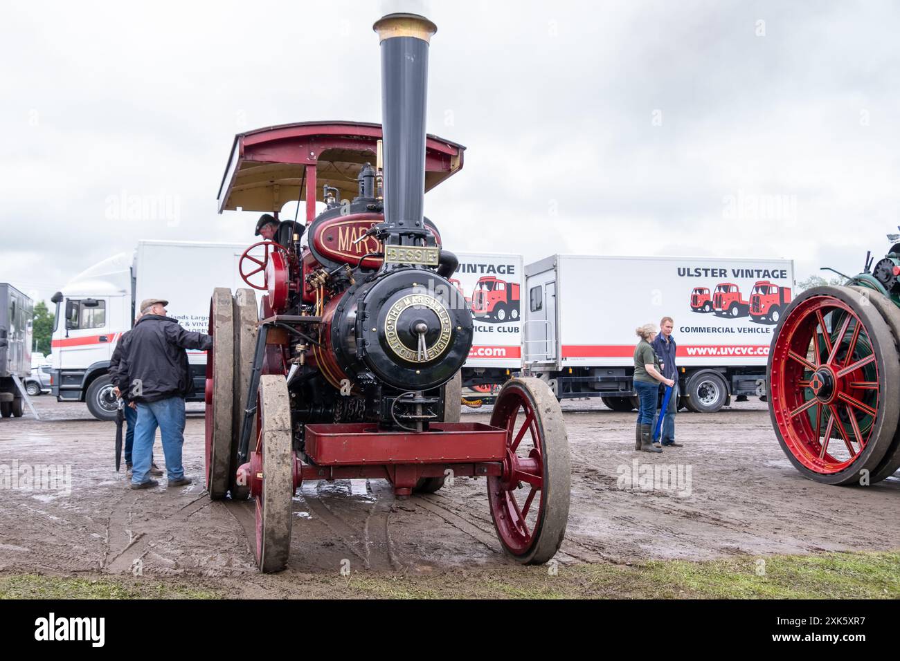 Ballymena, Northern Ireland - July 20th, 2024: vintage tractor and ...