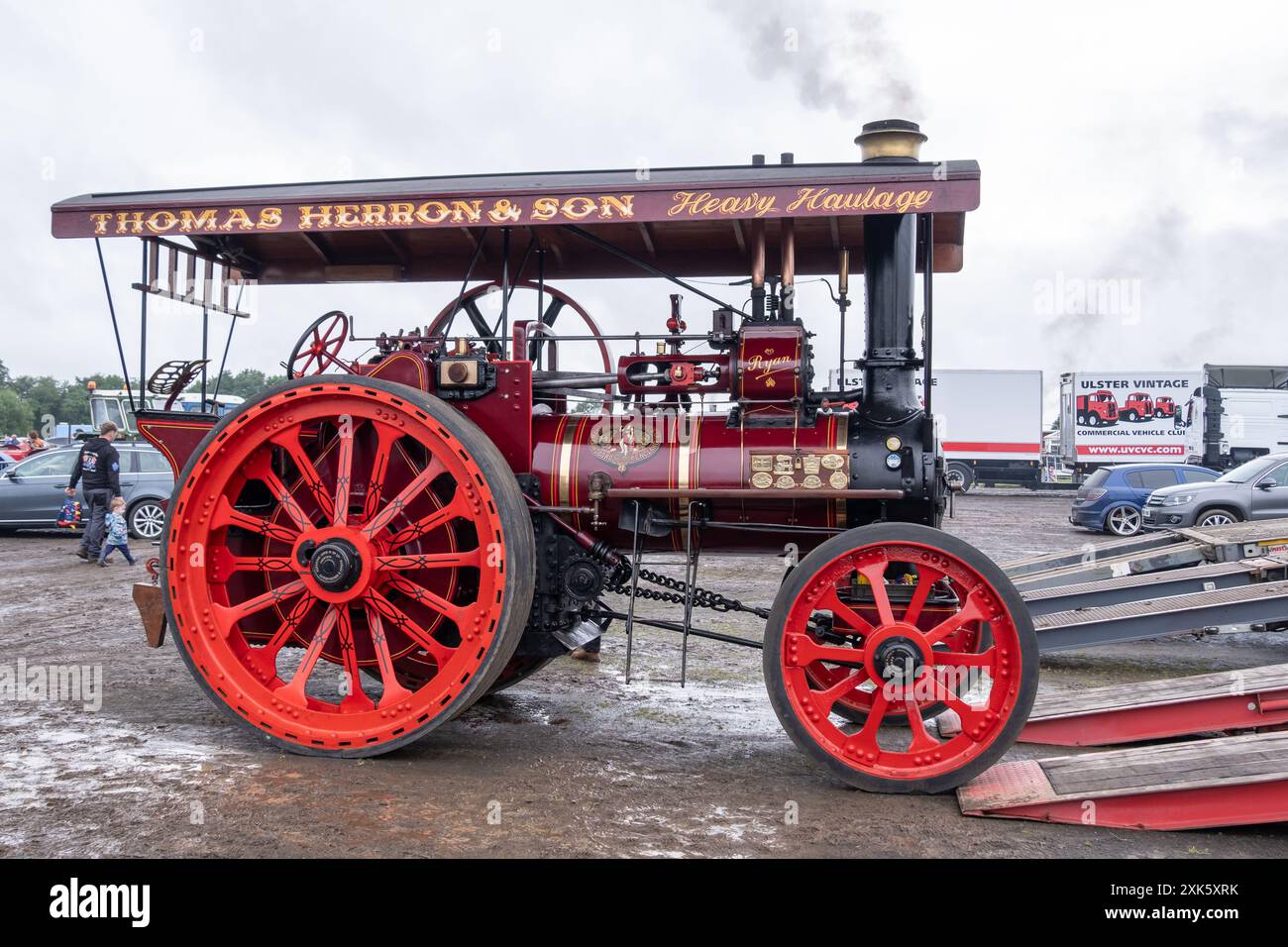 Ballymena, Northern Ireland - July 20th, 2024: classic Marshall steam ...