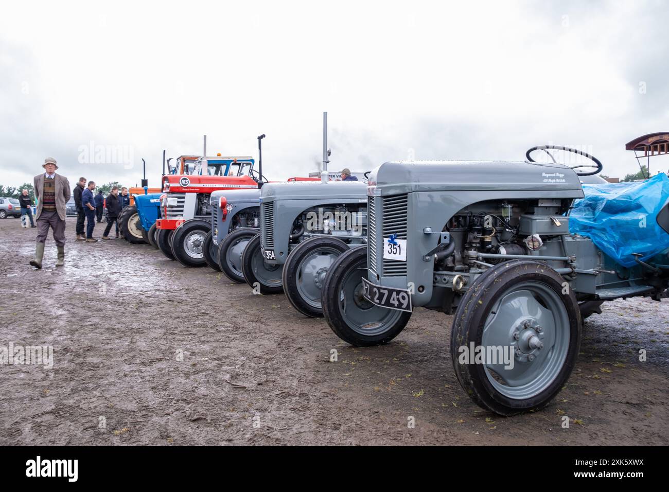 Ballymena, Northern Ireland - July 20th, 2024: vintage tractor and ...