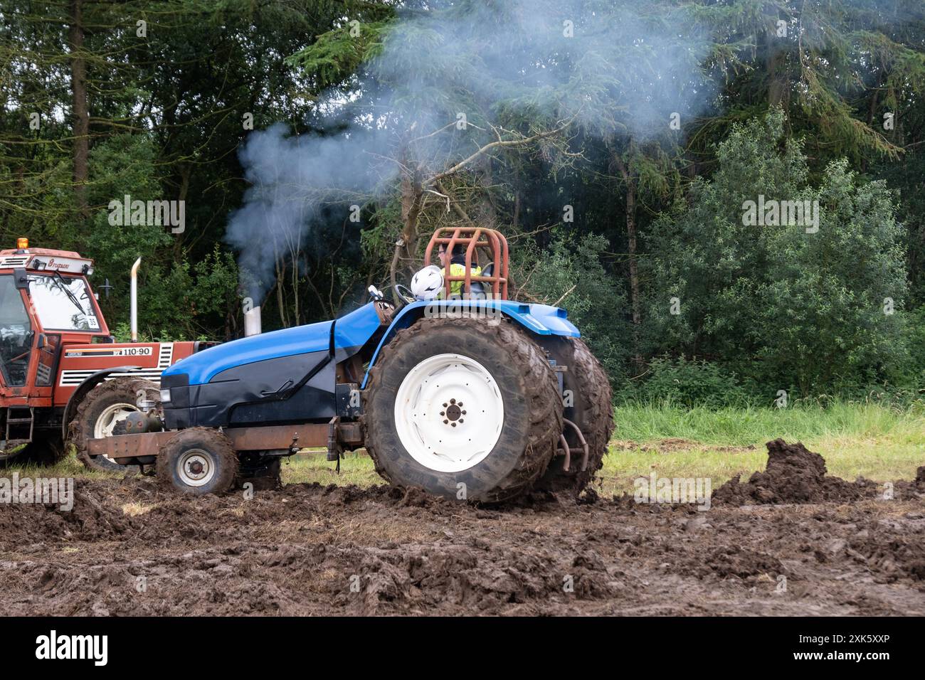 Ballymena, Northern Ireland - July 20th, 2024: vintage tractor and ...