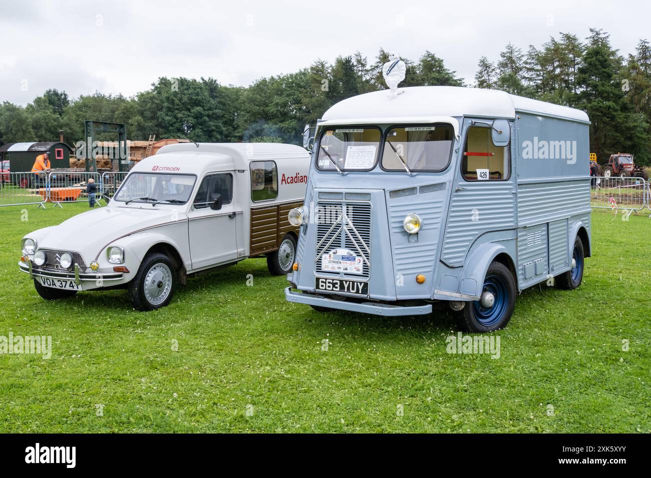 Ballymena, Northern Ireland - July 20th, 2024: classic Citroen Acadiane ...