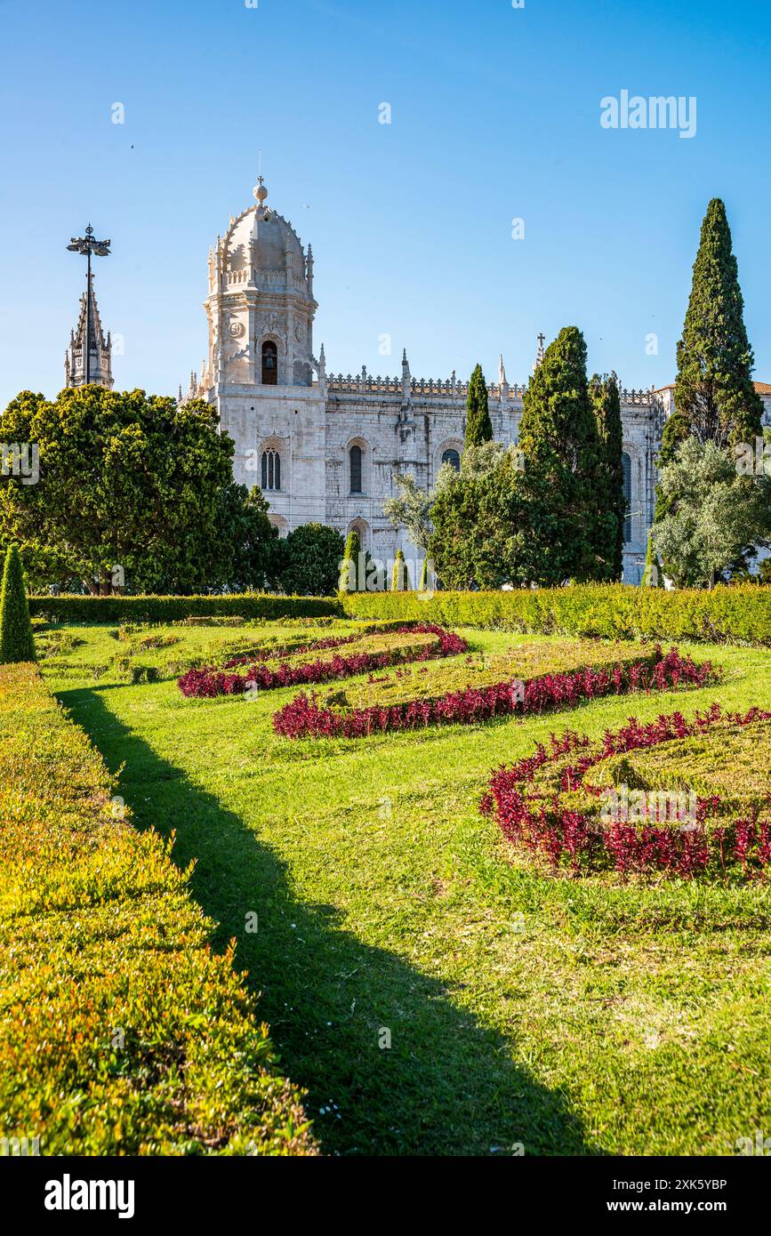 Imperial Palace Garden and Santa Maria de Belém Church, Lisbon ...