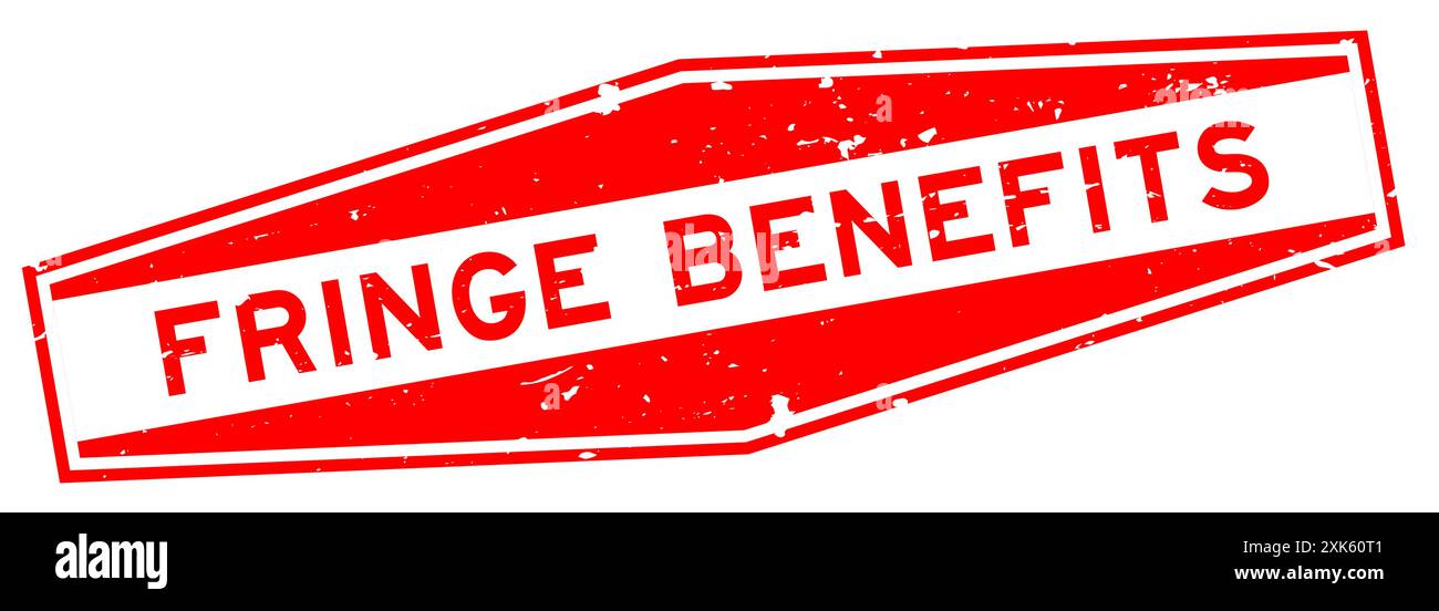 Grunge red fringe benefits word hexagon rubber seal stamp on white background Stock Vector Image ...
