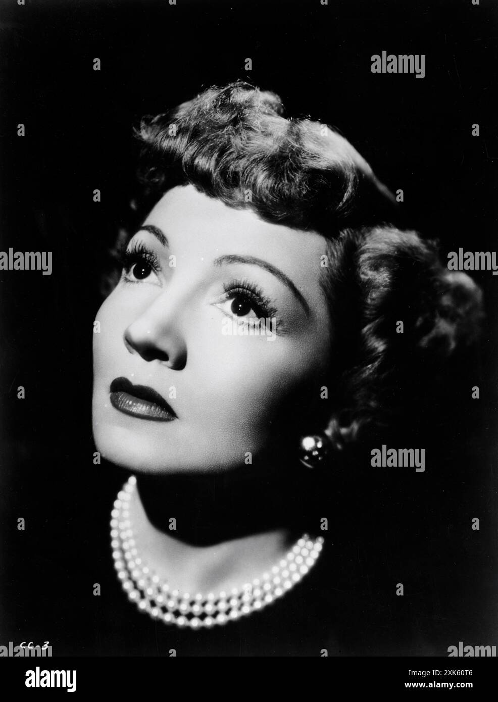 CLAUDETTE COLBERT 1947 Portrait publicity for Universal Pictures Stock ...