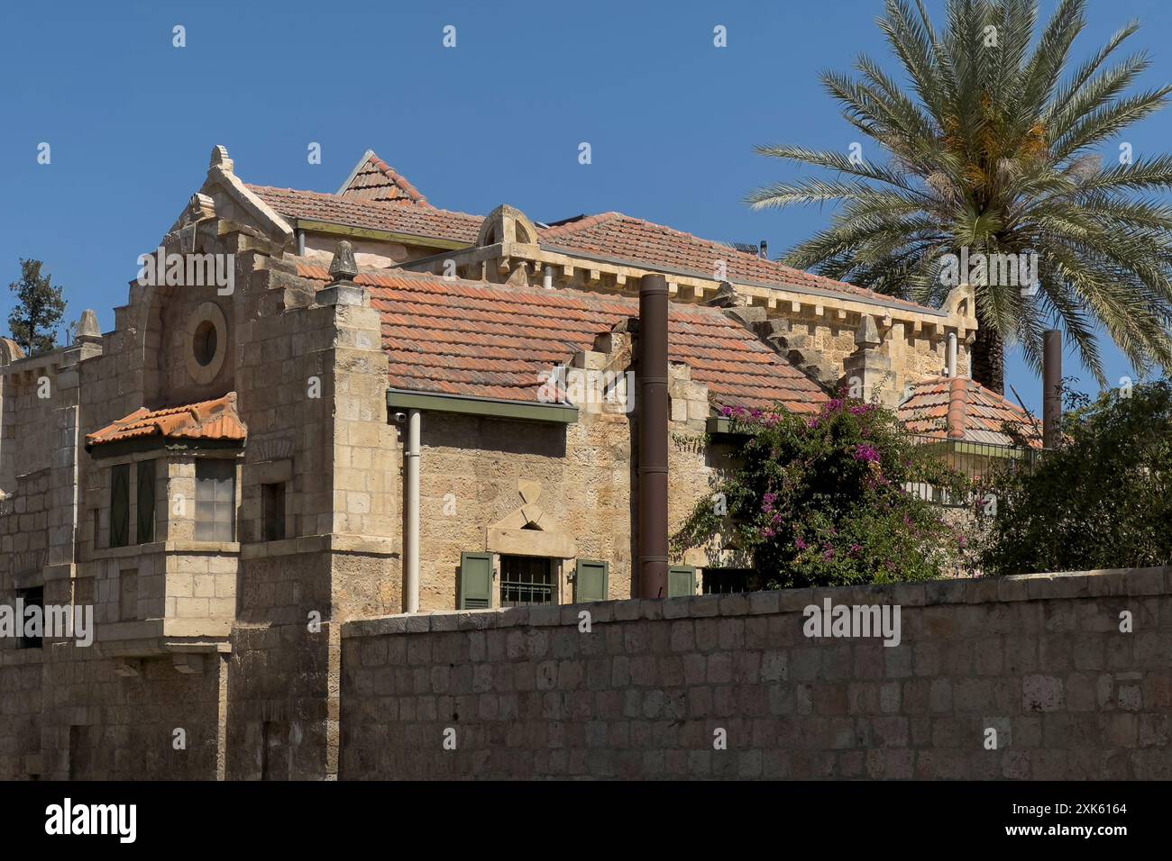 Thabor House or Tabor House with a turret and thick stone walls built ...