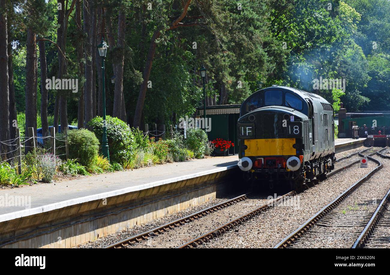 Vintage BR Class 37 English Electric Type 3 diesel engine at holt ...