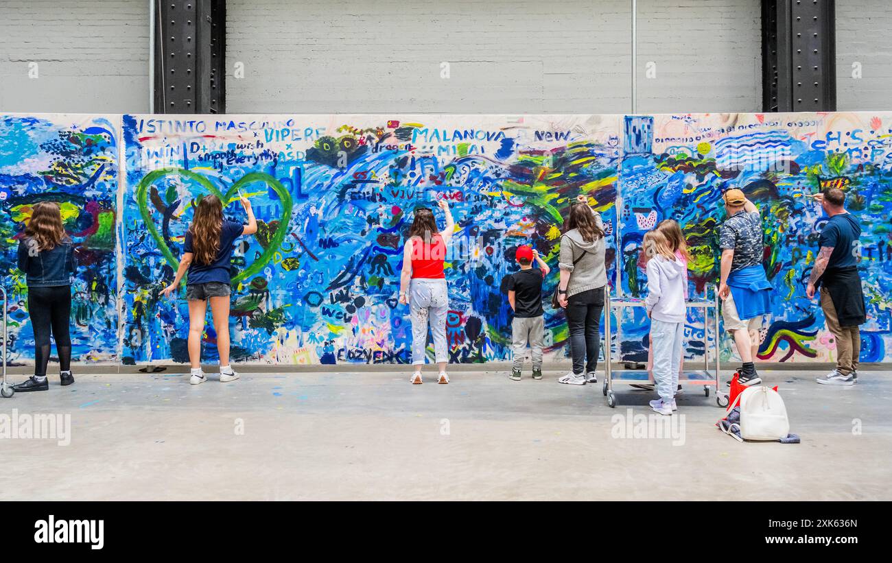 London, UK. 21 Jul 2024. The work has developed dramatically after only ...