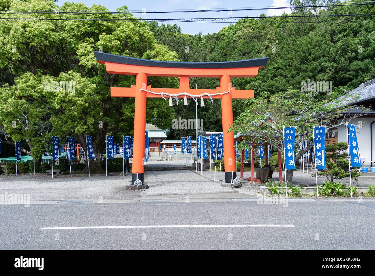 A shinto temple and Torii gate shrine in Katsuura, Nachikatsuura ...