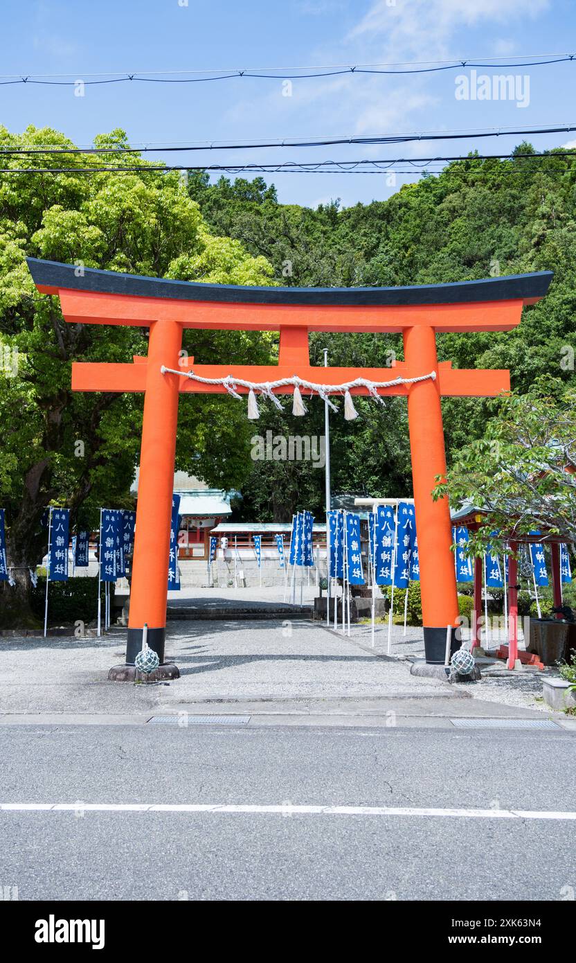 A shinto temple and Torii gate shrine in Katsuura, Nachikatsuura ...