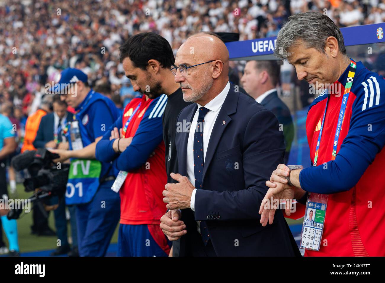 Luis de la Fuente head coach of Spain seen during the UEFA EURO 2024 ...