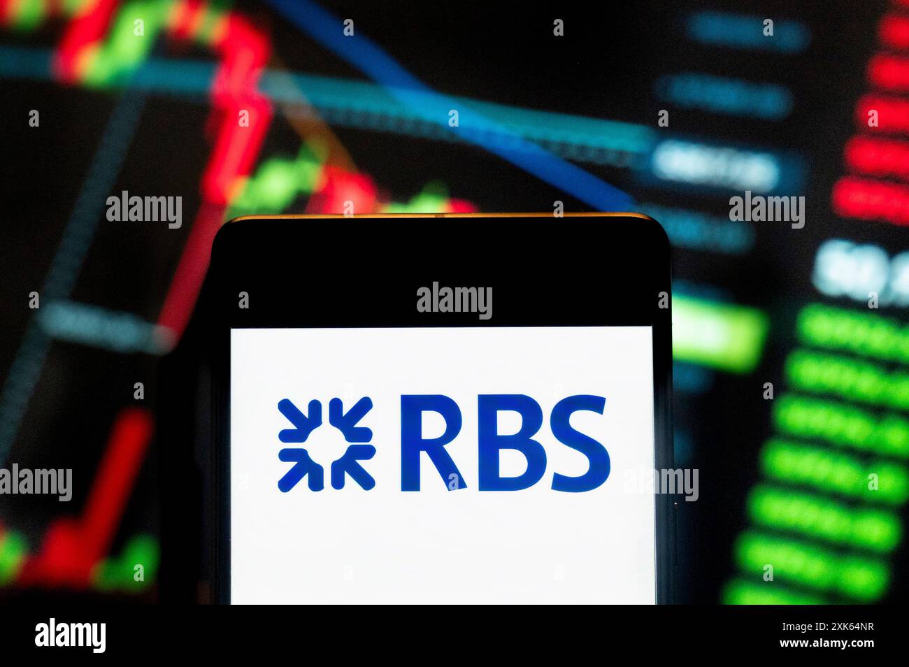 In this photo illustration, the multinational banking and financial ...