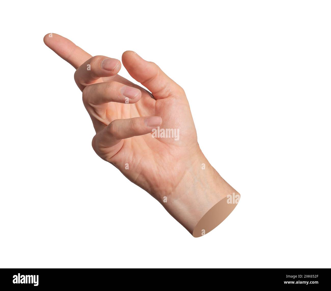 Finger pointing gesture, touching, showing. Index finger, pointer indicating, choose. Hand sign ...