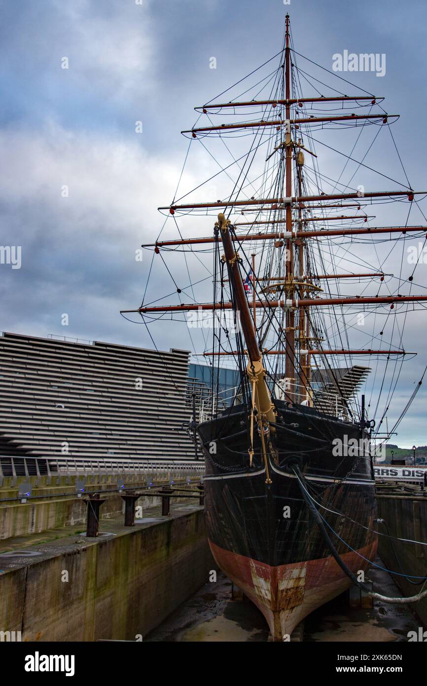 Dundee, Scotland – March 24 2024: The Royal research ship Discovery as ...