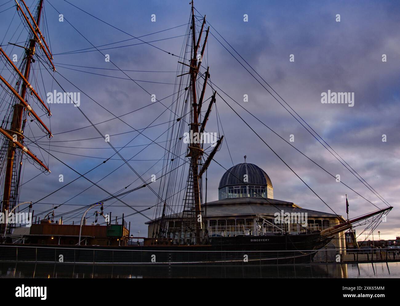 Dundee, Scotland – March 24 2024: The Royal research ship Discovery as ...