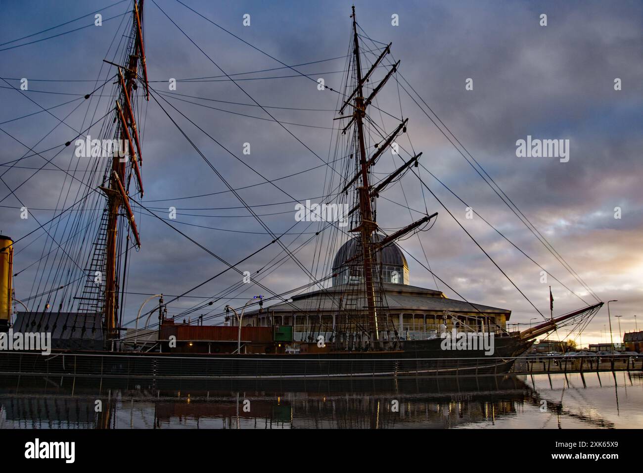 Dundee, Scotland – March 24 2024: The Royal research ship Discovery as ...