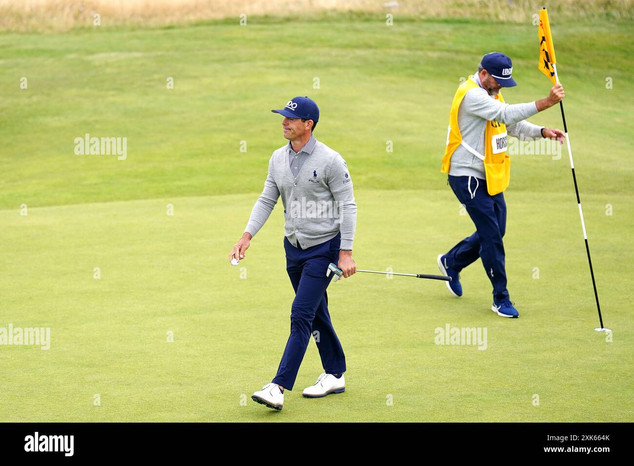 USA's Billy Horschel reacts after putting on the 8th green during day ...