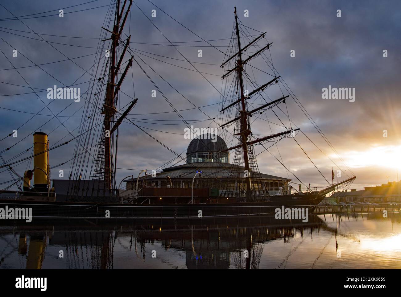 Dundee, Scotland – March 24 2024: The Royal research ship Discovery as ...