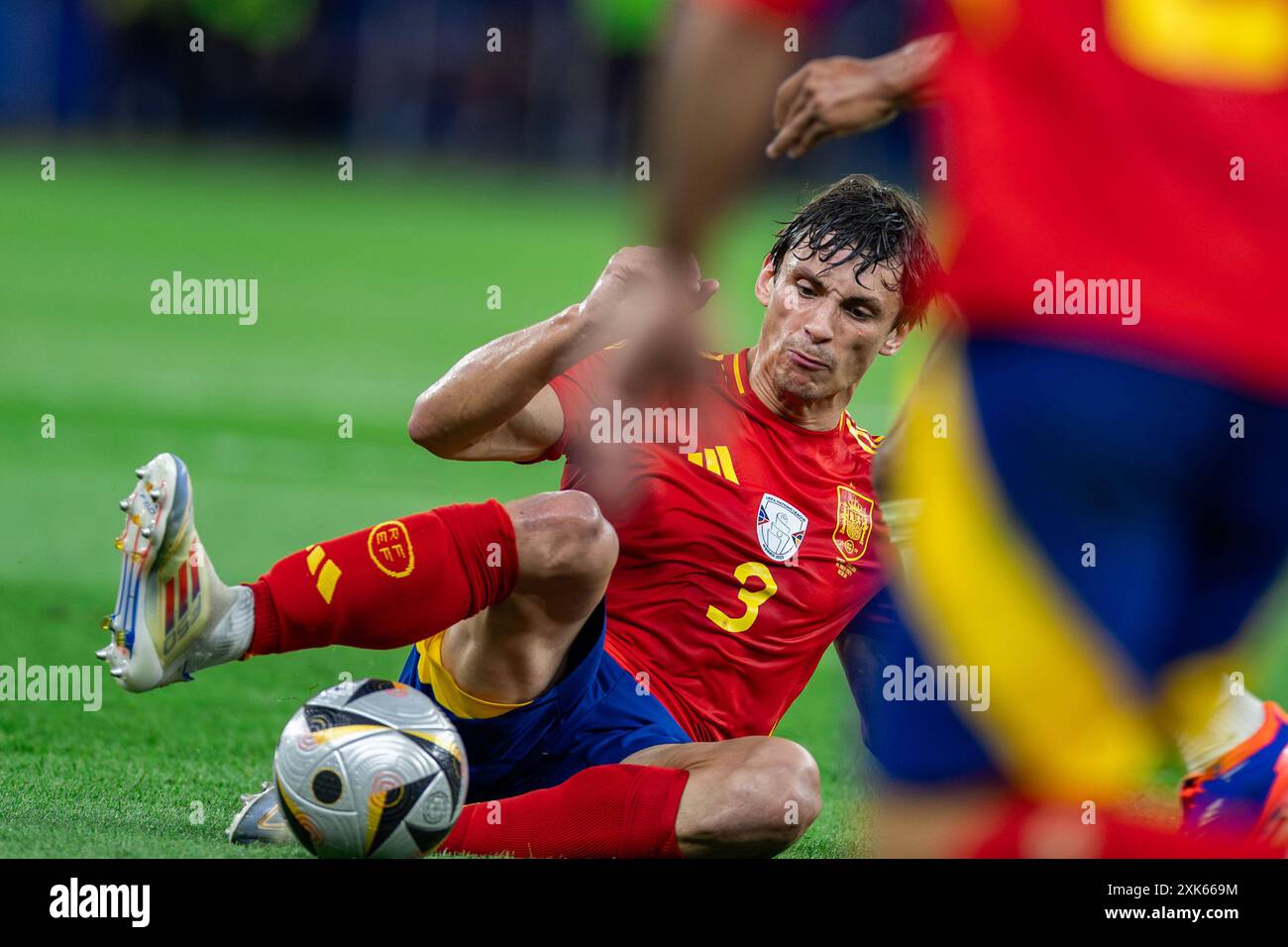 Robin Le Normand of Spain seen in action during the UEFA EURO 2024 ...