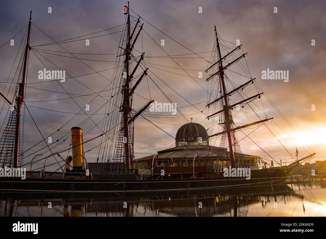 Dundee, Scotland – March 24 2024: The Royal research ship Discovery as ...