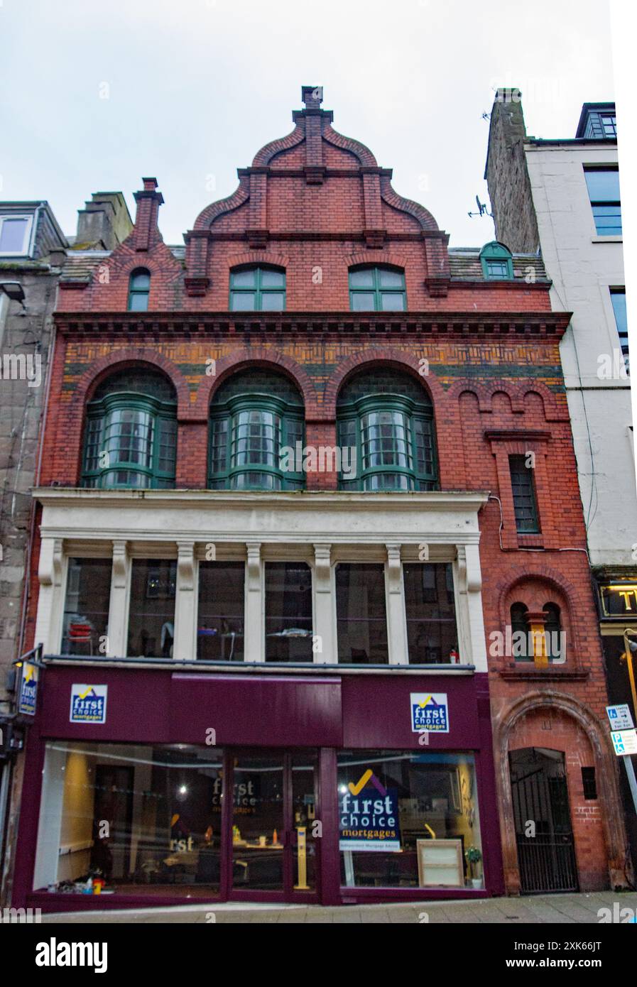 Dundee, Scotland – March 24 2024: An unusual house in Crichton Street ...