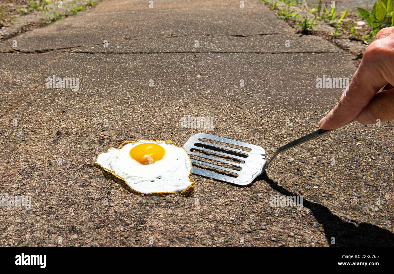 Fry an egg on the sidewalk hi-res stock photography and images - Alamy