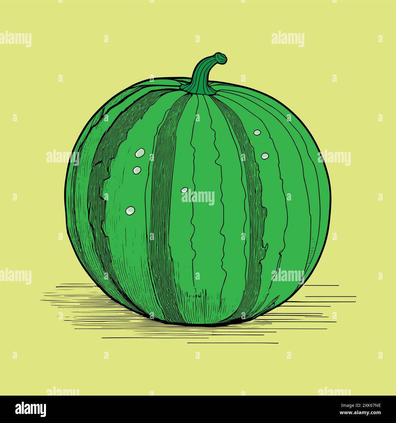 Simple and colorful watermelon design, ideal for summer holidays like ...