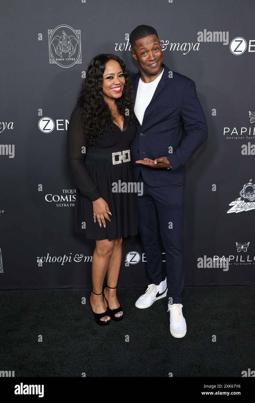 VENICE, CA- JULY 20: Shanice, Flex Alexander at 'A Night with Whoopi ...
